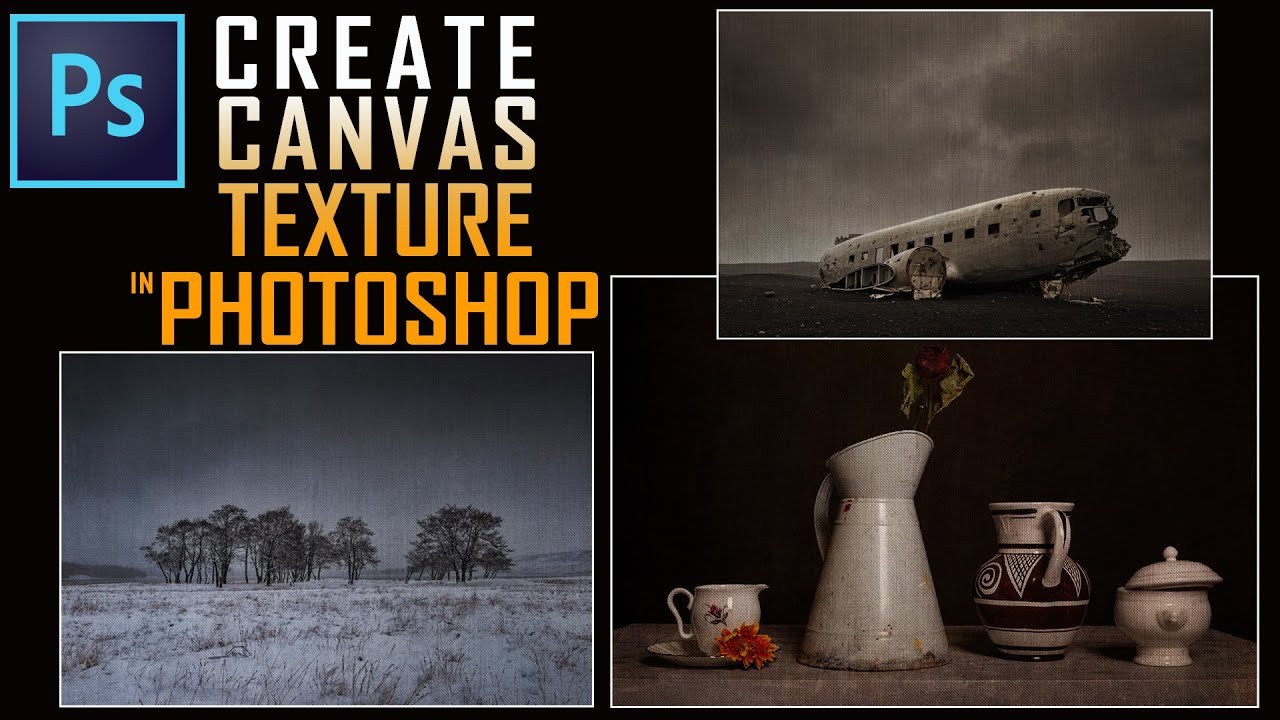How To Create A Canvas Texture In Photoshop YouTube How To Create A Canvas Texture In Photoshop YouTube