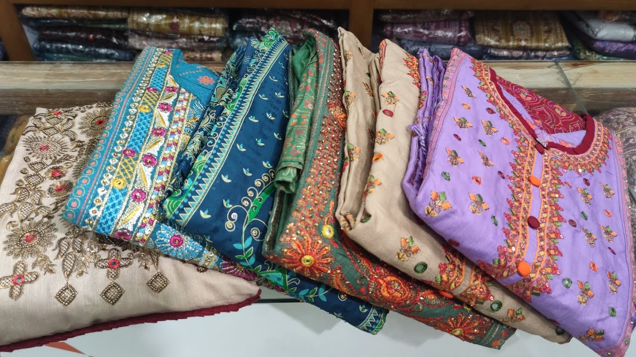 দাওয়াত/রেগুলা ইউজ কটন কারচুপি গারারা ফেন্সি ওরনা।karchupi garara ...