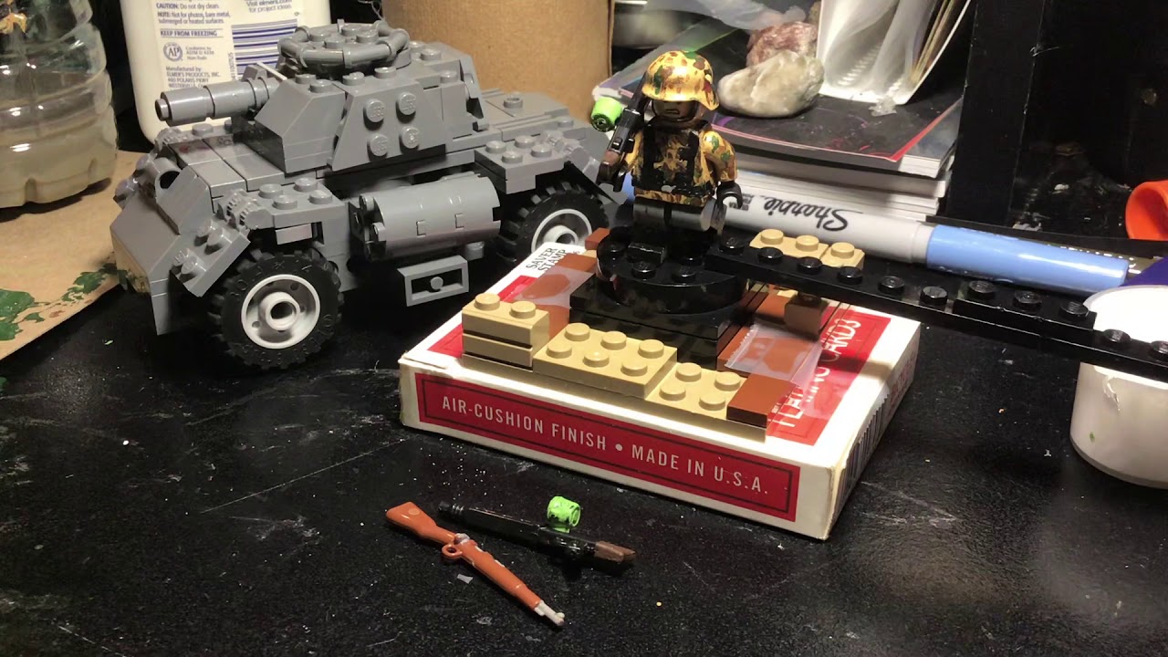 Splinter camo German + Staghound armored vehicle - YouTube