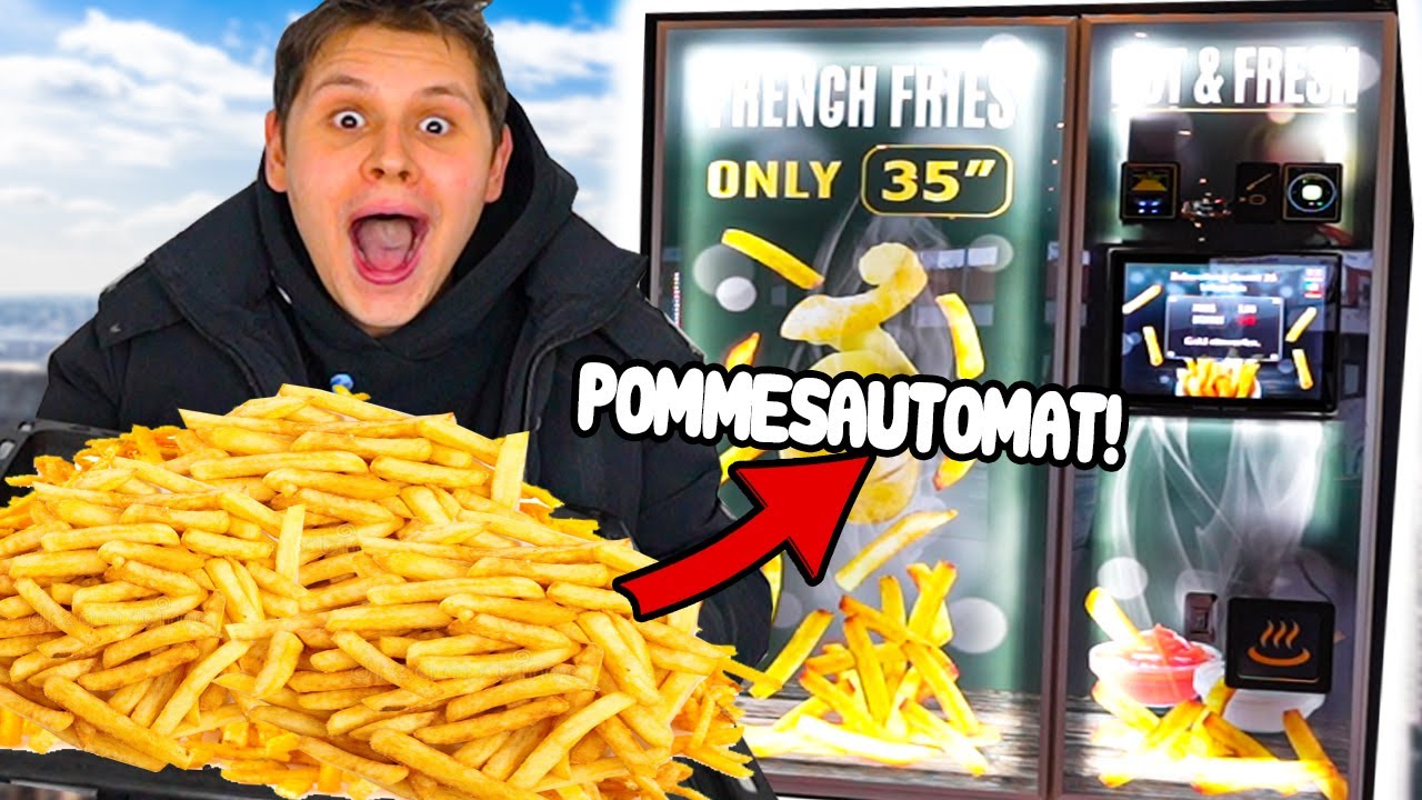 ICH TESTE ERSTEN POMMES-AUTOMATEN DEUTSCHLANDS 🍟📱((Besser als McDonalds ...