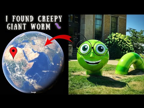 I found very Strange worm monster in Real 🤯 on Google Earth and Google ...