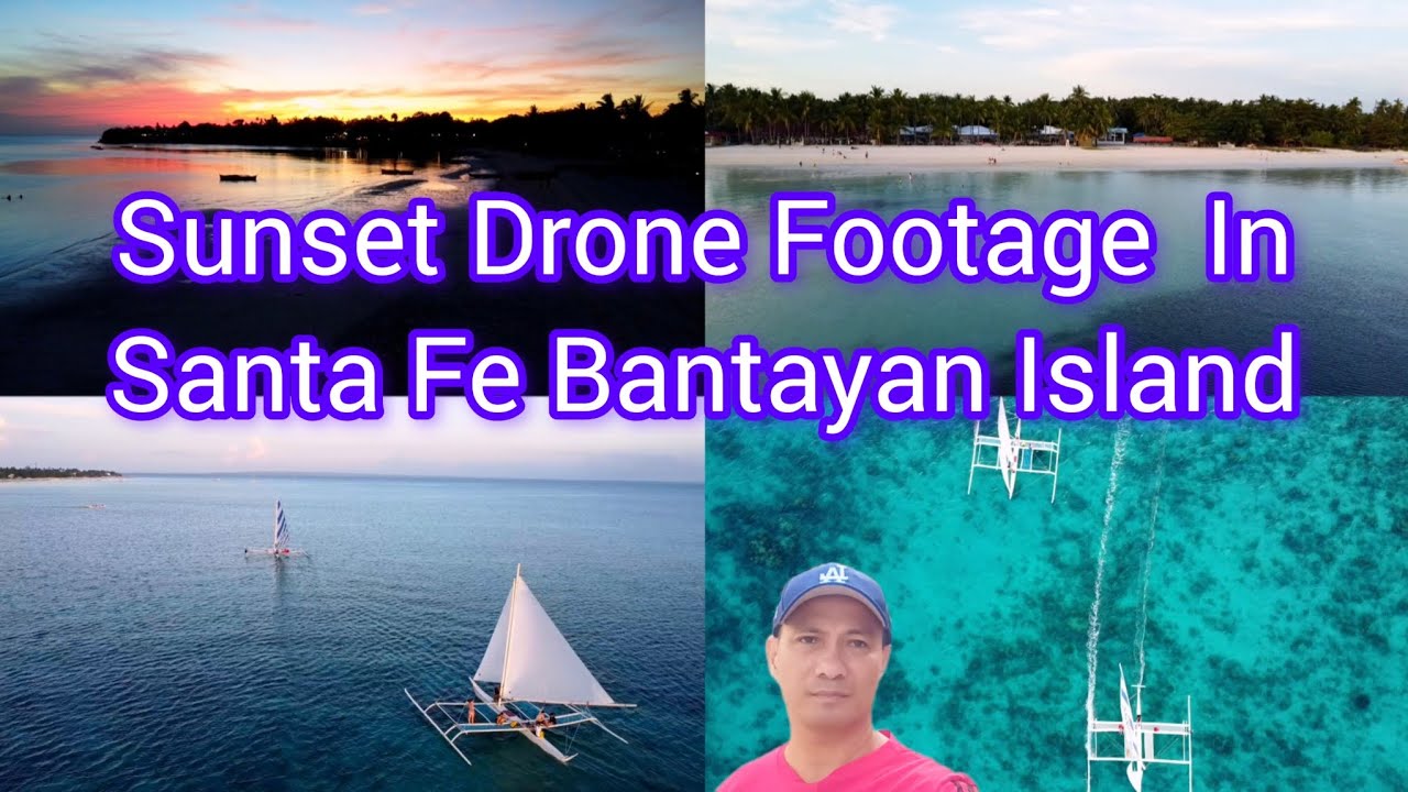 Sunset In Santa Fe Bantayan Island Beach Resort||Drone Footage - YouTube