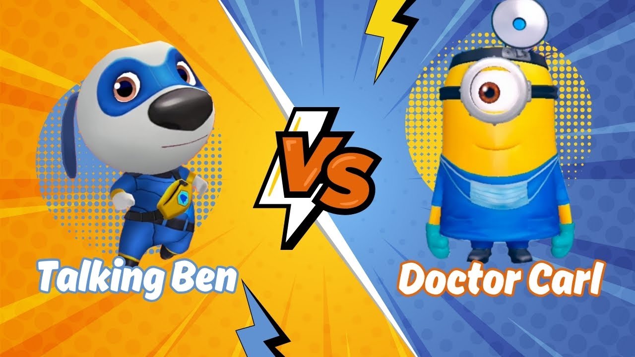 Talking Ben vs Doctor Carl | Funny Gameplay – Talking Tom Hero Dash ...