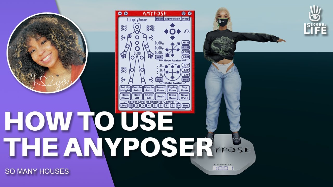 How To Use The Any Poser | Second Life - YouTube