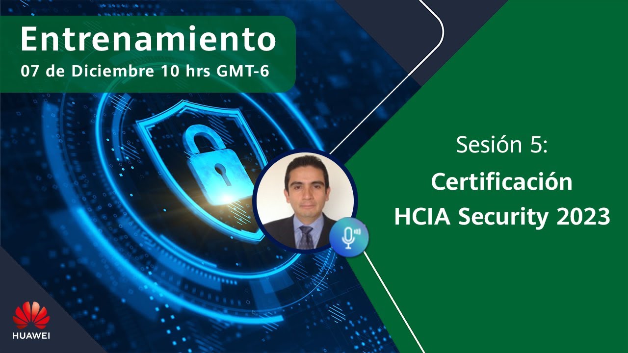 Sesión 5 | Entrenamiento para la certificación HCIA Security 2023 - YouTube