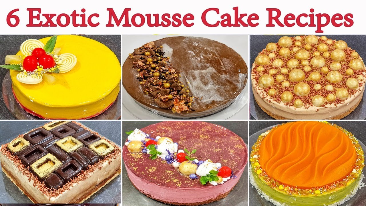 6 Exotic Mousse Cake Recipes Online Course | Manisha Bharani Kitchen ...