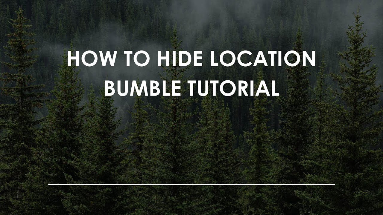 How To Hide Location Bumble Tutorial - YouTube