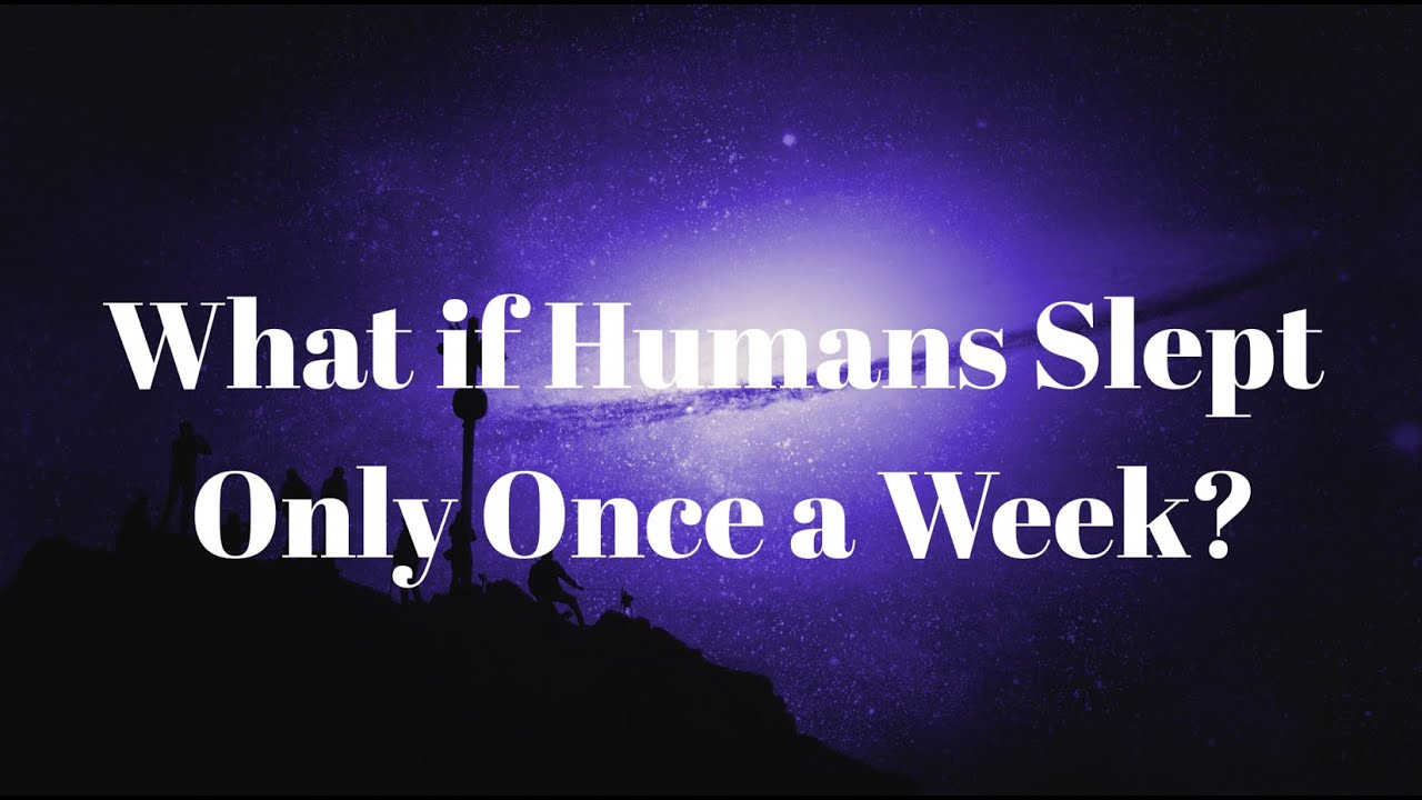 What If Humans Slept Only Once a Week? | Mind-Bending Thought ...