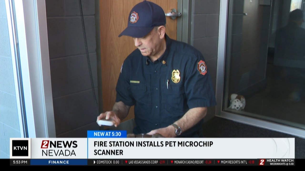 Fire Station Installs Pet Microchip Scanner - YouTube