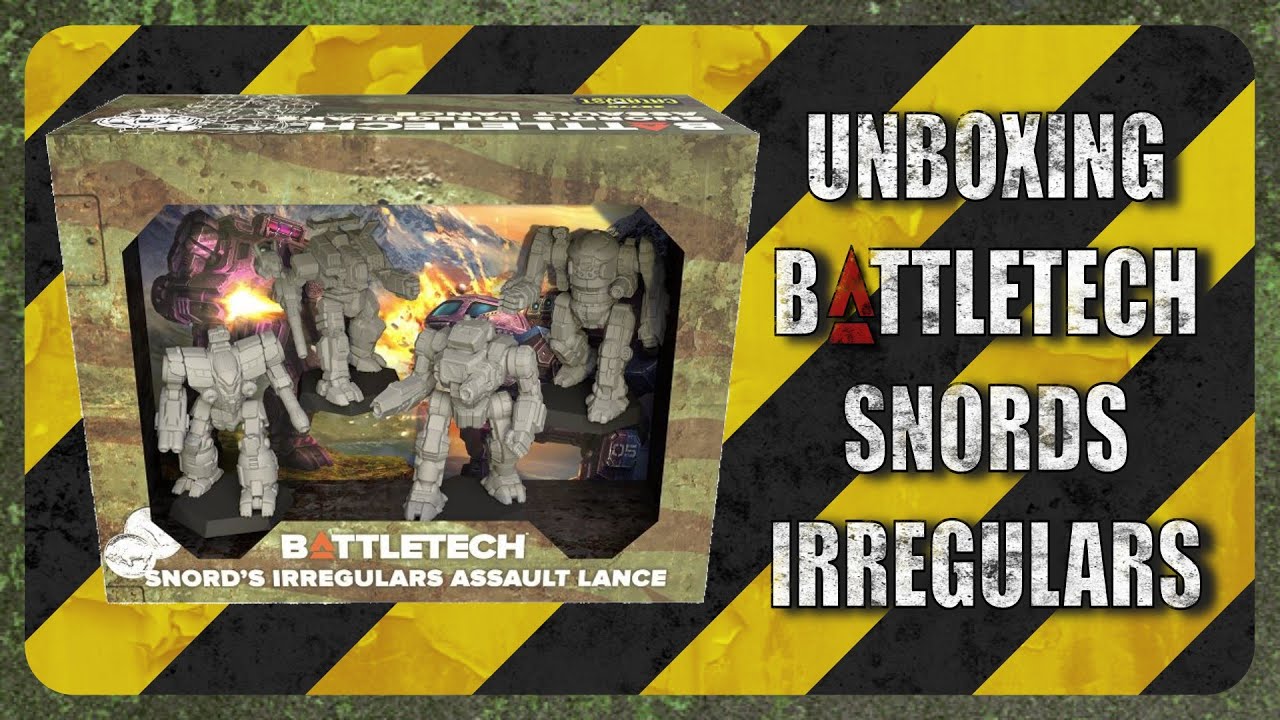 Unboxing Battletech Snords Irregulars Assault Lance : TTM Ep022 - YouTube
