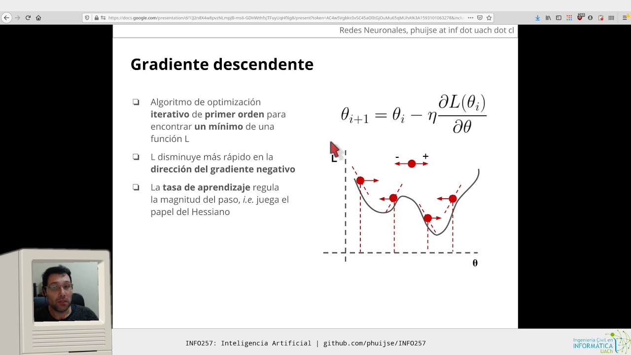 [INFO257] Redes Neuronales 3 - Gradiente descendente - YouTube