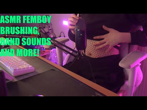 ASMR Your Femboy Friend Helps You Sleep With Mic Scratching, Brushing And More UwU