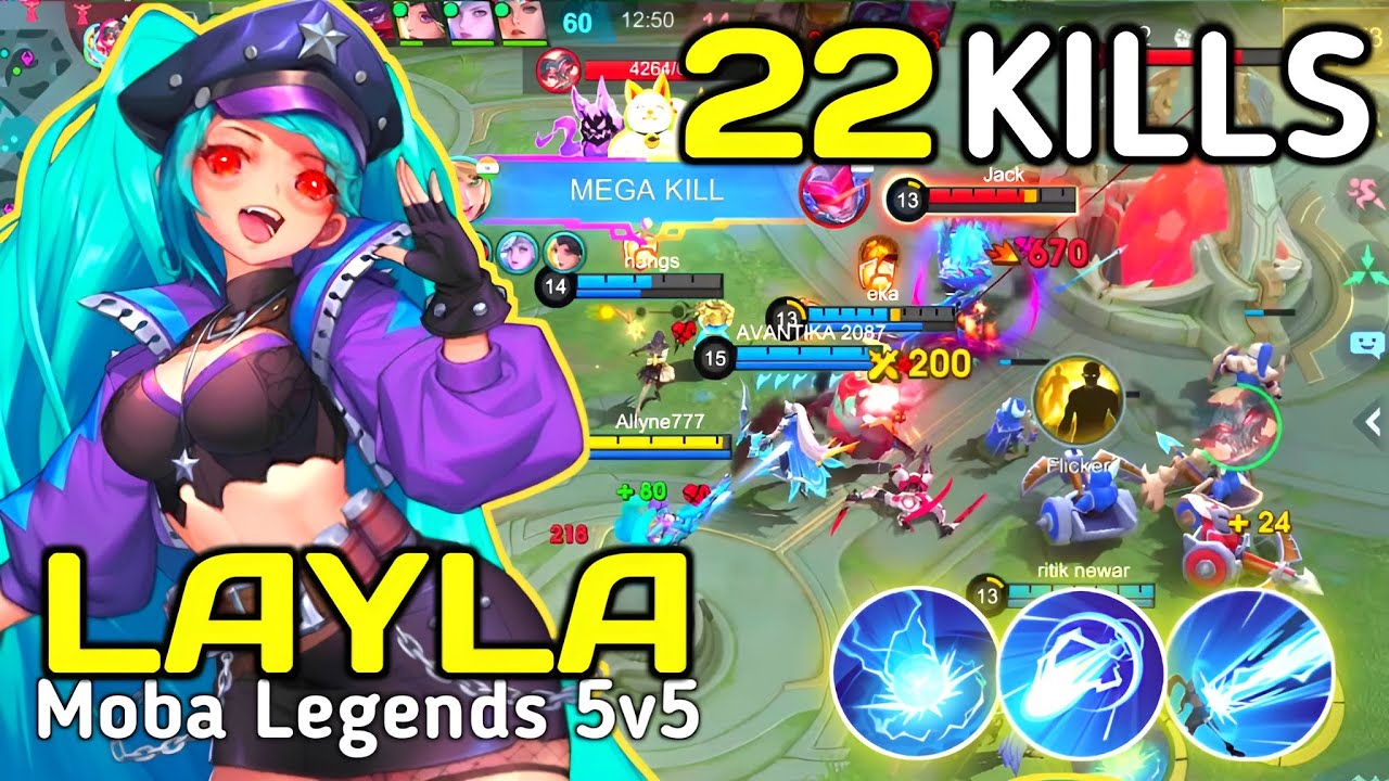 321.321% Layla Players cry after this game, MOBA LEGENDS 5V5 # ...