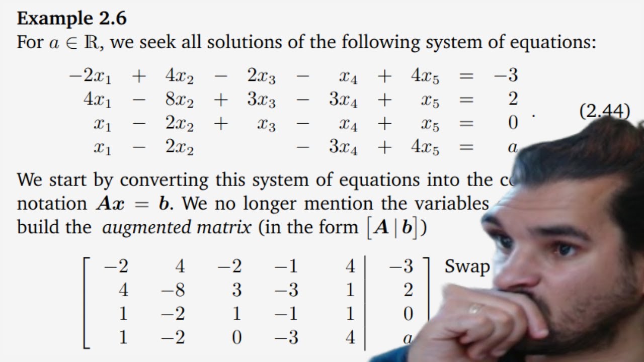 Linear Algebra Study Session - Gaussian Elimination | Mathematics for ...