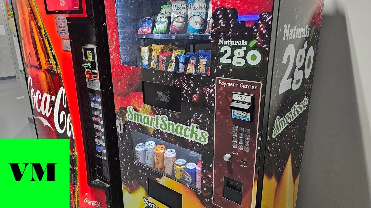 SmartSnacks Vending Machine Drink Purchase Demonstration - YouTube