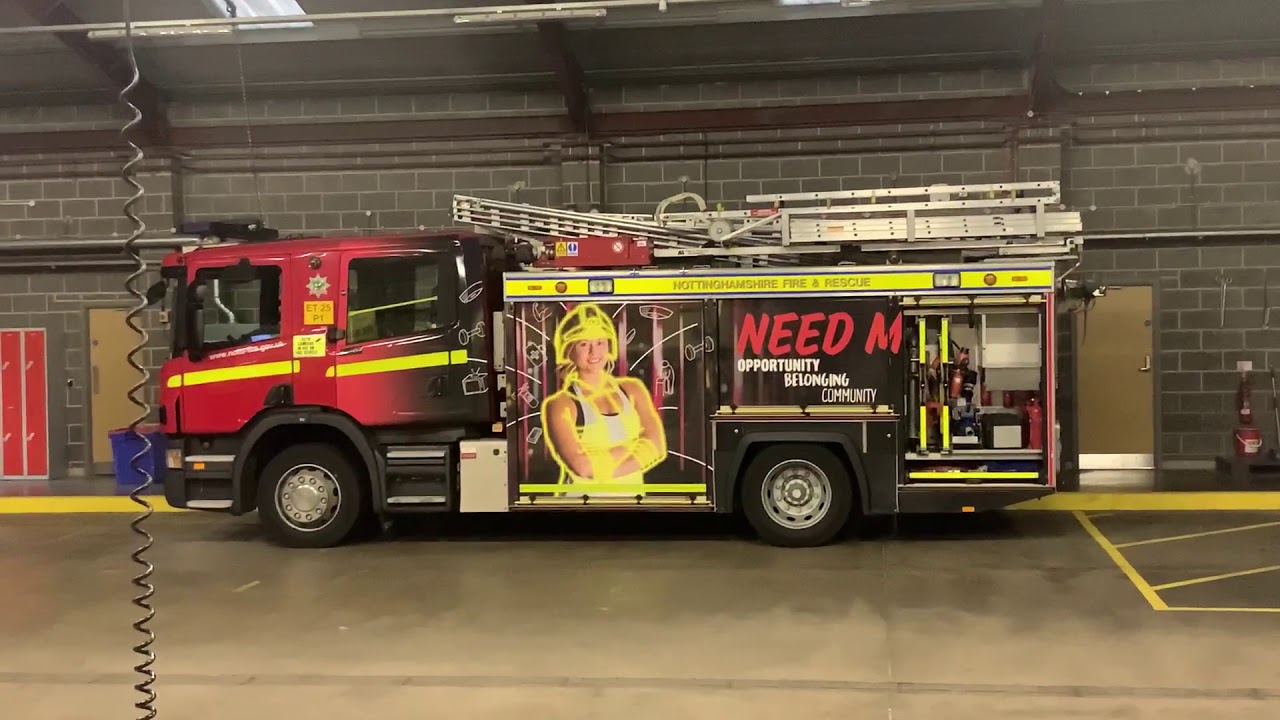 Nottinghamshire Fire and Rescue get emergency call - YouTube