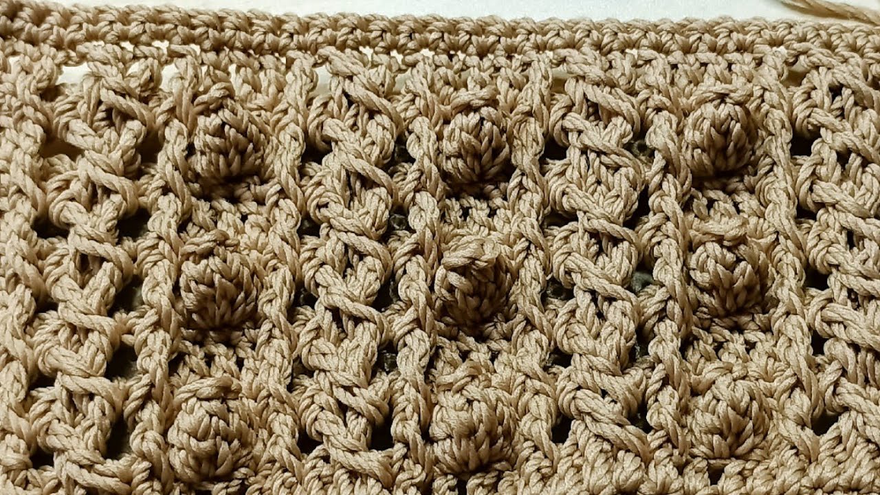 Belajar cara membuat "Motif Rajutan Imut untuk pemula" || Mudah, Cantik ...