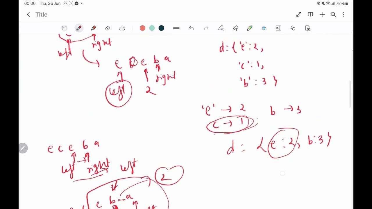 Longest Substring with At Most Two Distinct Characters | Sliding Window - YouTube