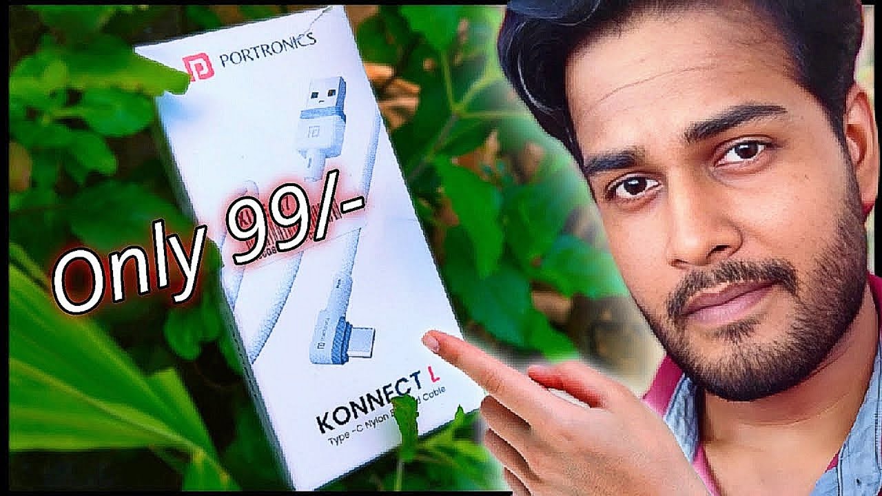My Gaming Data Cable Only 99/- || Portronics Konnect L POR-1403 USB ...