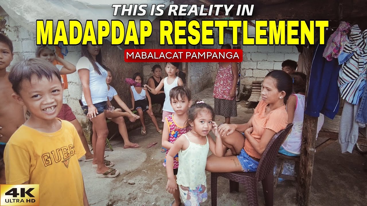 Slum Life Walk in Madapdap Resettlement Mabalacat Pampanga Philippines [4K] - YouTube