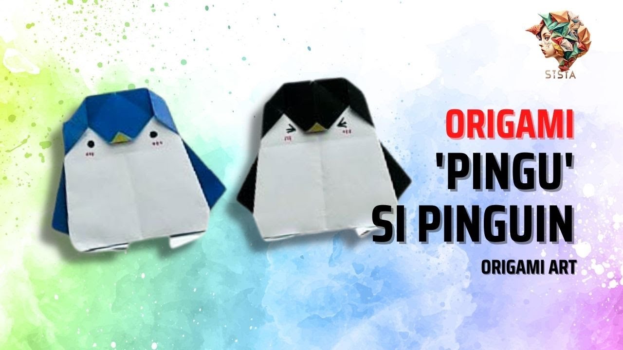 Origami Pinguin [Penguin Paper Craft] - YouTube