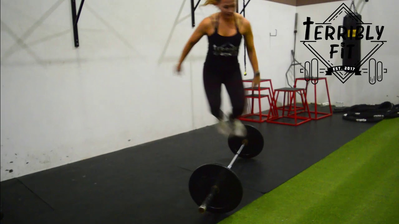 Jump Over Barbell Burpees - YouTube