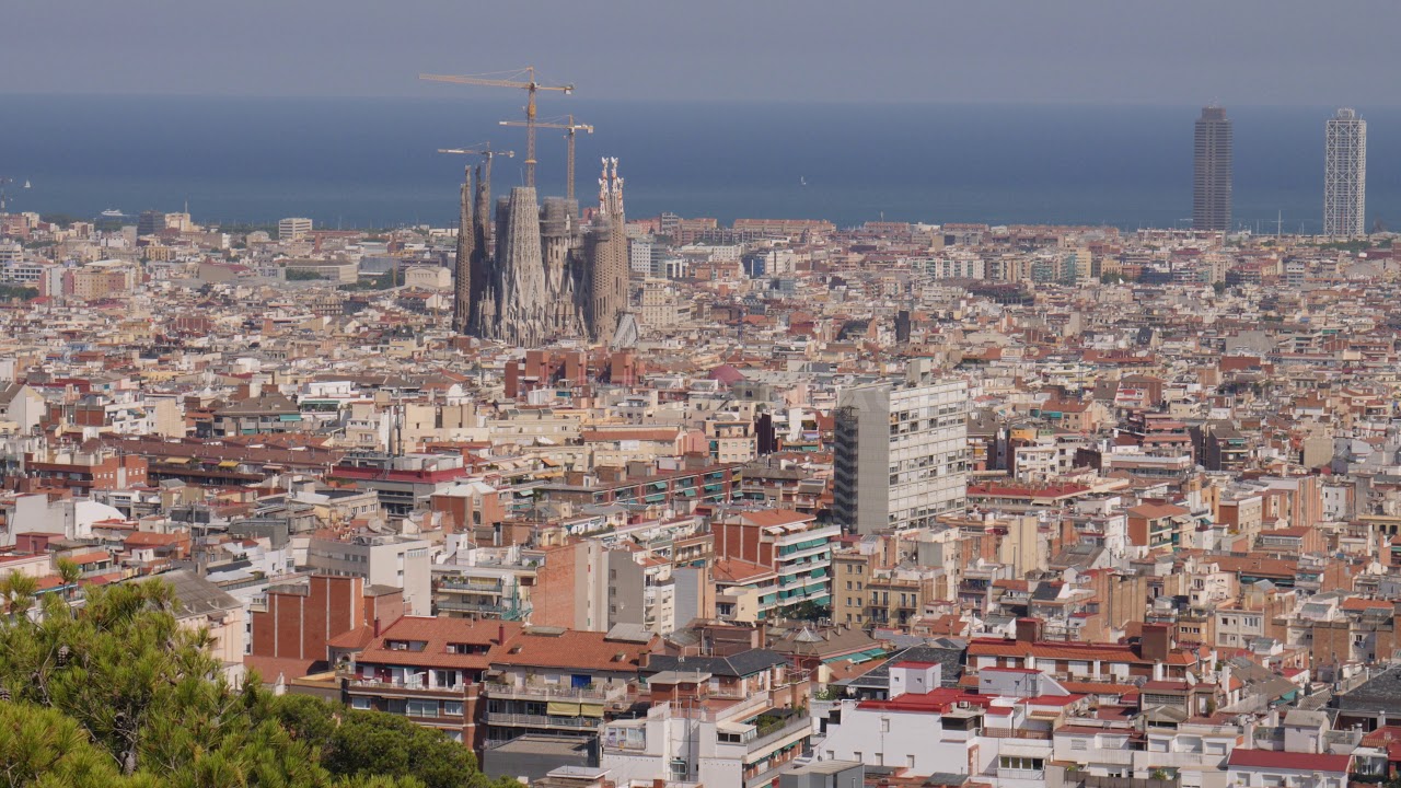 Barcelona Cityscape Free Stock Footage - YouTube