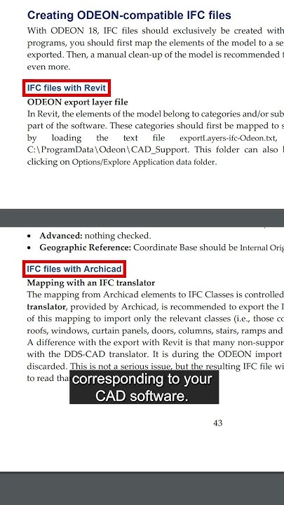 Importing IFC models into ODEON - YouTube