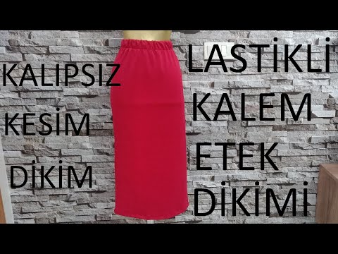 PRATİK KALEM ETEK KESİMİ DİKİMİ \\ LASTİK EN KOLAY NASIL TAKILIR DETAYLI ANLATIMIYLA