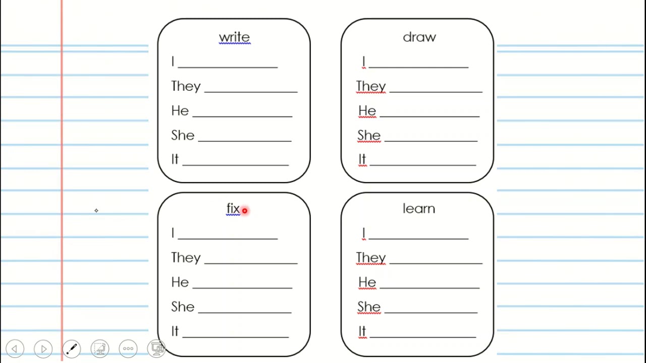 Simple present verbs Second grade - YouTube