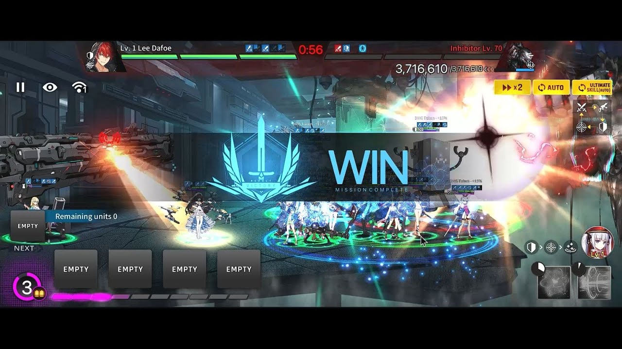 COUNTER SIDE SEA : Test Damage Inhibitor Raid Boss Level 70 - Raid Boss ...