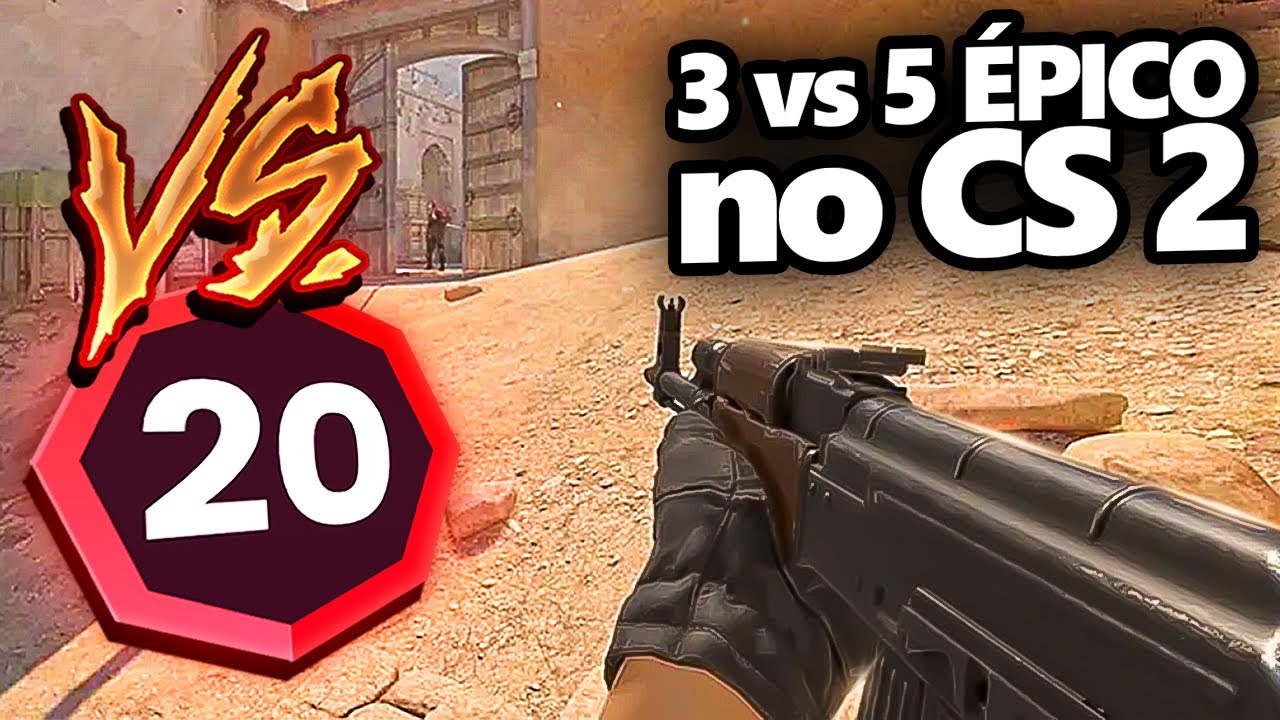 EU mitei no Counter Strike 2, venci um 3x5 contra um LV 20! - YouTube