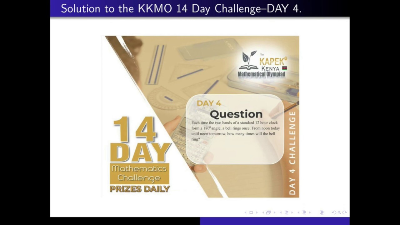 Solution to Day 4 of the KKMO 14 Day Challenge - YouTube