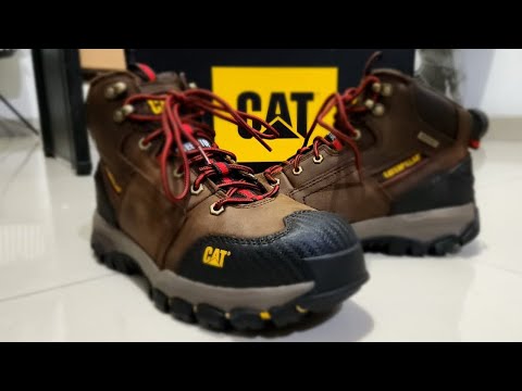 Sepatu safety sultan tambang merek CAT terbaik ‼️‼️ - YouTube