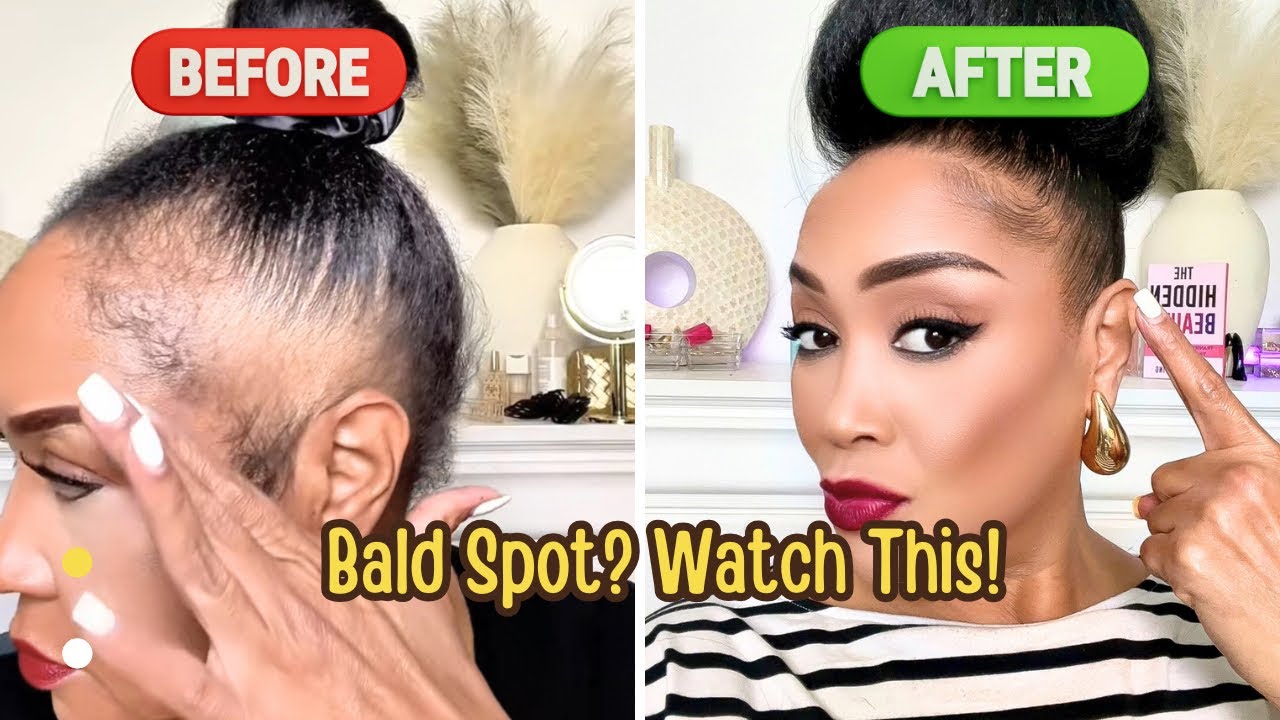 No Edges? Watch Me Slay This Jumbo Bun + Bang Look! - YouTube