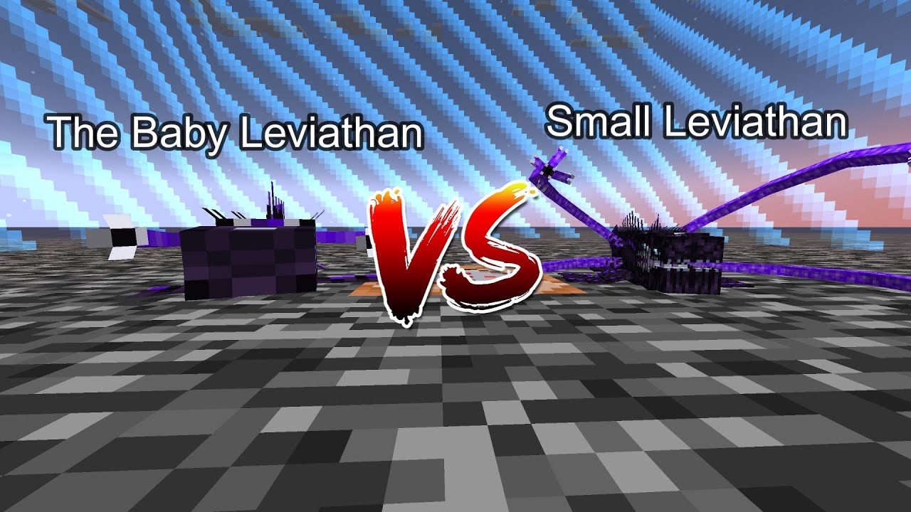 The Baby Leviathan vs Small Leviathan Minecraft Mob Battle - YouTube