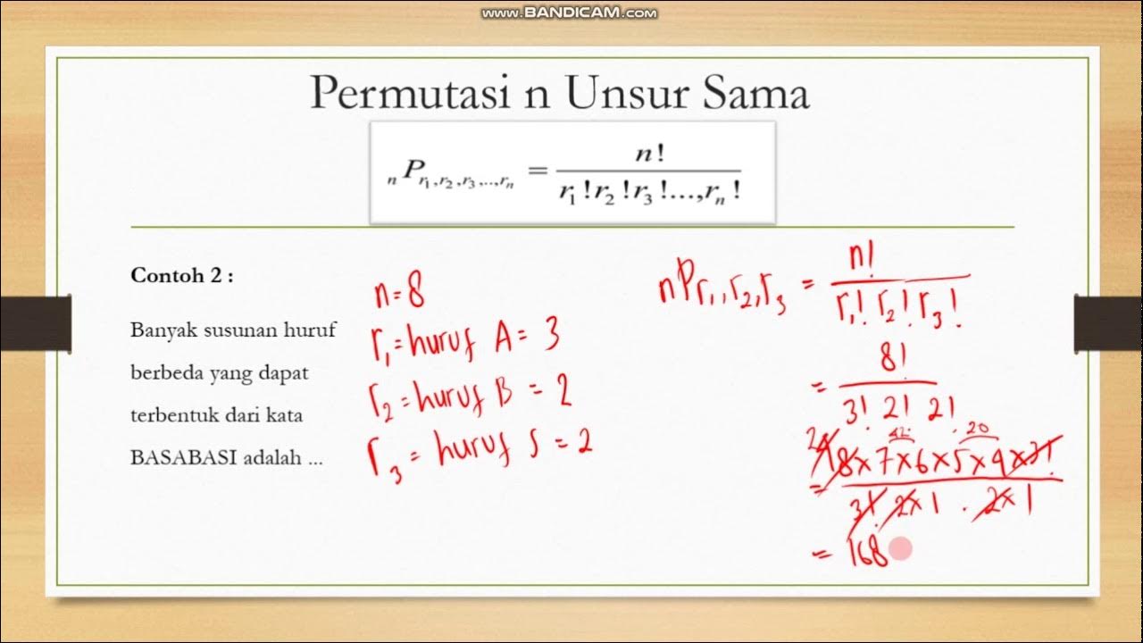 Permutasi n Unsur Sama dan Permutasi Siklis - YouTube