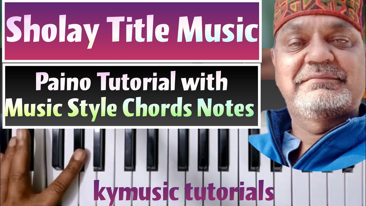 Sholay Title Music || Easy Tutorial Music Style Chords Notes || - YouTube