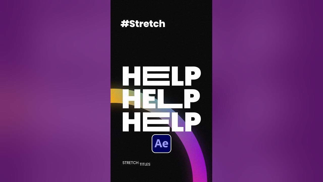 Stretch Letters in Your Titles With 1 Trick in After Effects - YouTube
