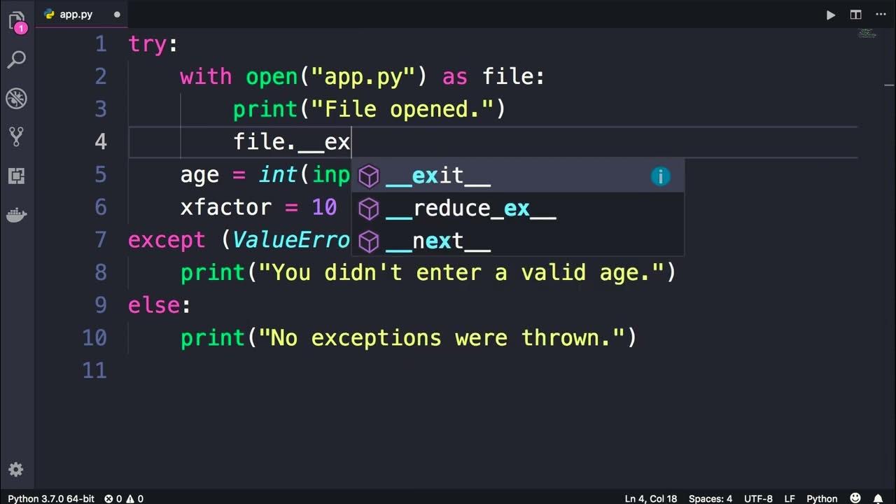 Python #66 - The With Statement [By Mosh Hamedani] - YouTube