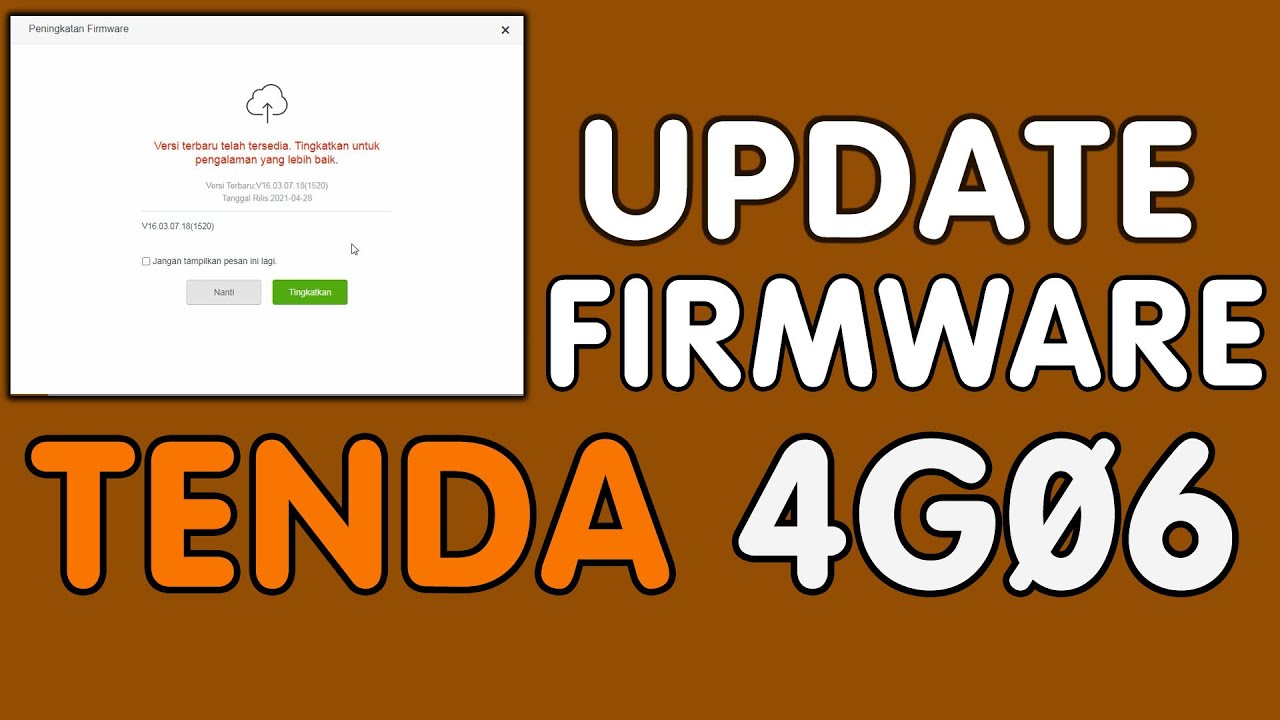 Update Firmware TENDA 4G06 N300 Wi-fi Router - YouTube