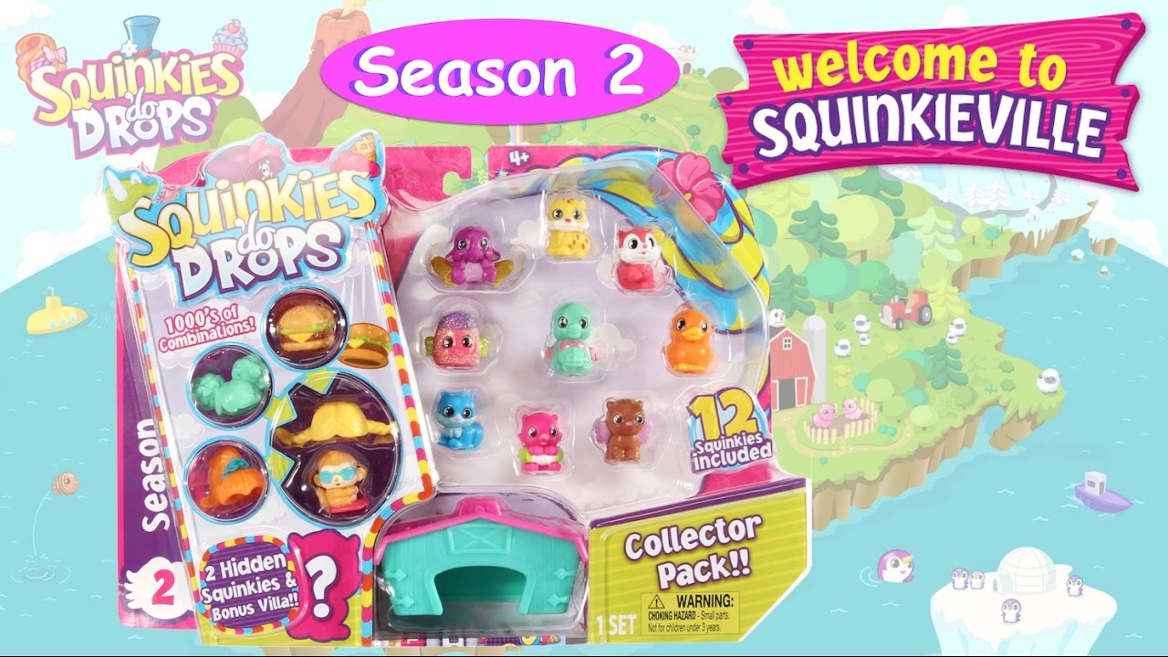 Squinkies do Drops Season 2 12 Pack Opening - YouTube