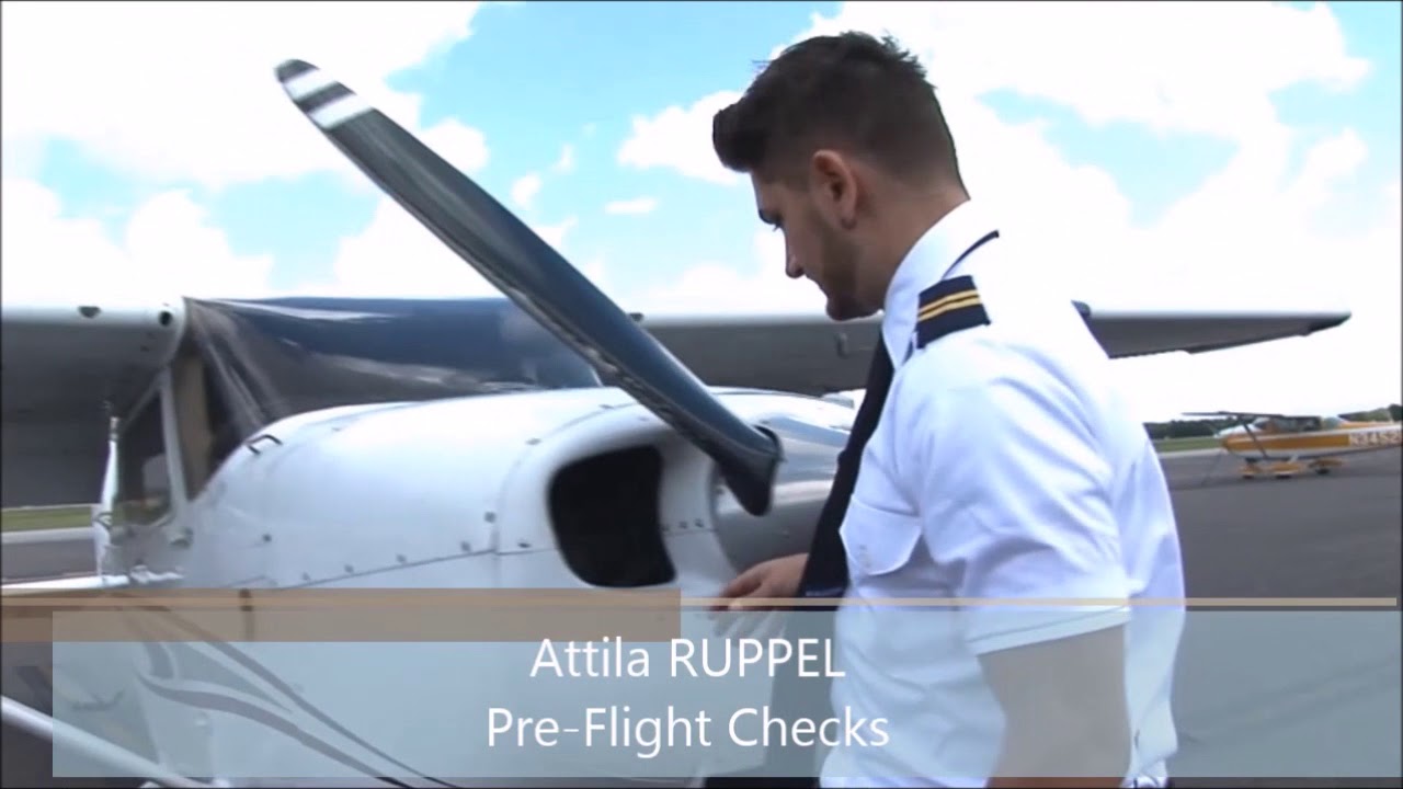 Cessna 172 Preflight Check and Traffic Pattern in Class D Airspace ...