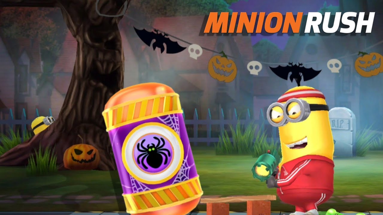 Spooky Party Prize Pod opening and Sporty Kevin run in Minion Rush ...