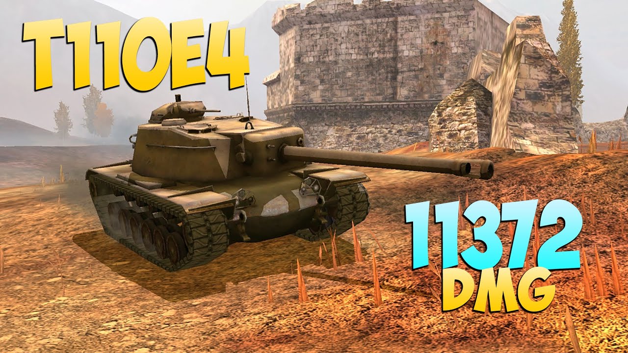 T110E4 - 4 Frags 11.3K Damage - White elephant! - World Of Tanks - YouTube