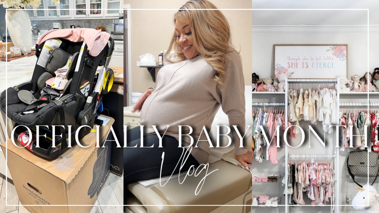 Vlog | It's Officially Baby Month! Baby Watch + Nesting! - YouTube