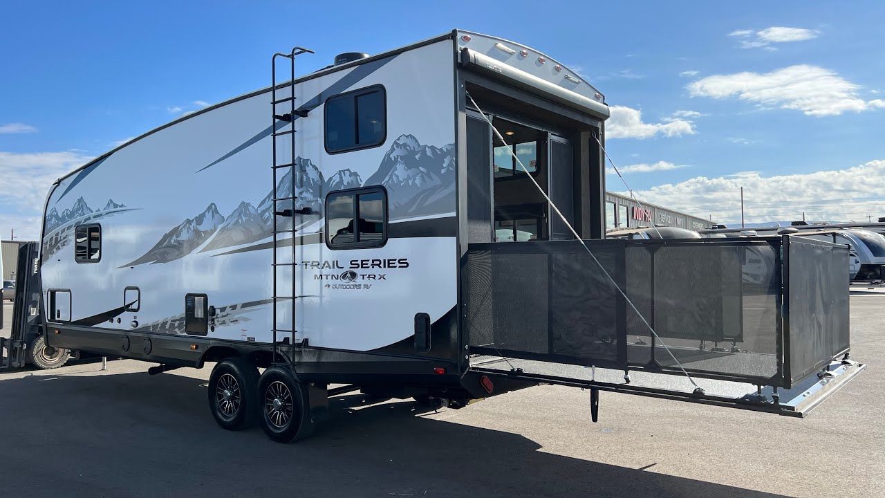 All new 2024 Outdoors RV Trail Series MTN TRX 24TRX toy hauler! - YouTube