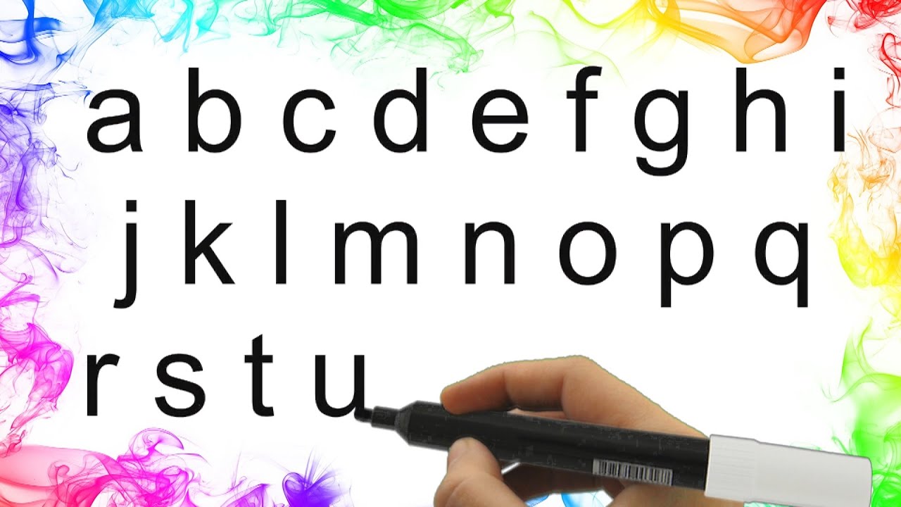Aprenda a Escrever o Alfabeto com letras de FORMA minúsculas | ABC ...