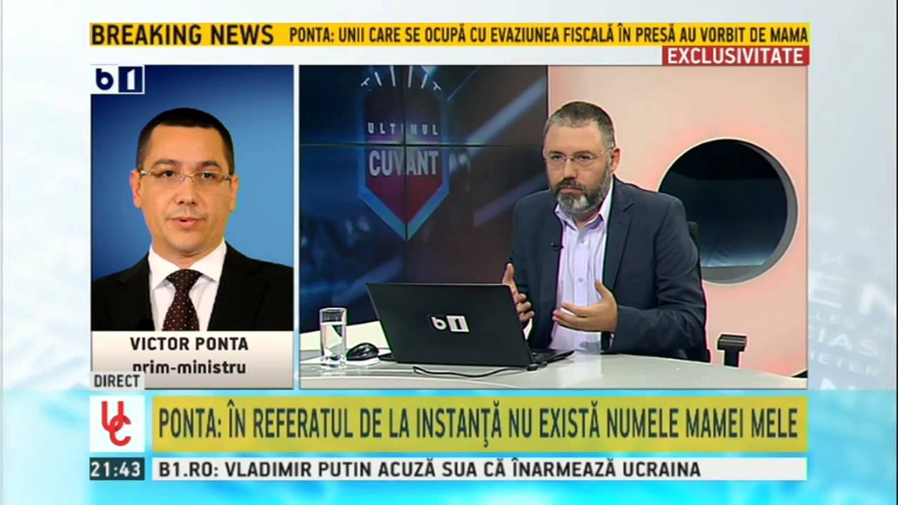 Ponta: Nu am o relatie tocmai buna cu Coldea - YouTube