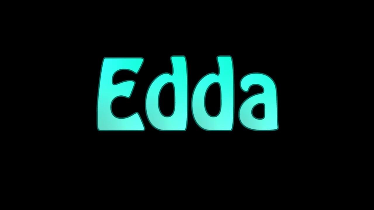 Learn How To Pronounce Edda - YouTube